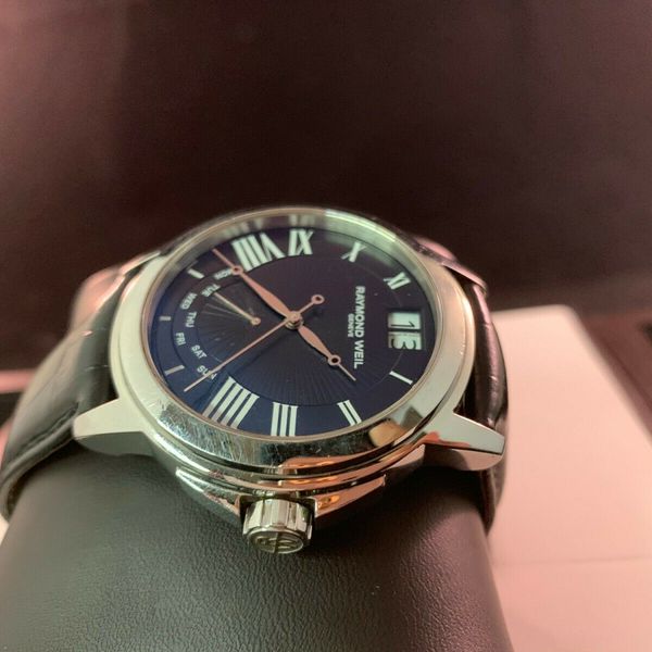 RAYMOND WEIL GENEVE TRADITION RETROGRADE DAY/DATE QUARTZ MEN'S WATCH ...
