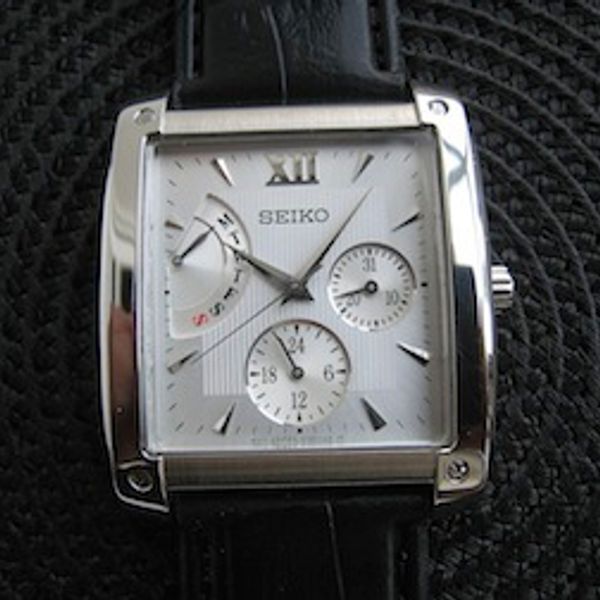 FS: Seiko Retrograde Quartz w curved Hardlex Crystal $99 shipped US ...