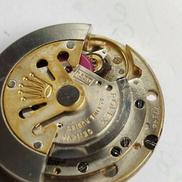 1950s ROLEX CAL 1530 MOVEMENT # 77146 BUTTERFLY ROTOR. FOR EXPLORER ...