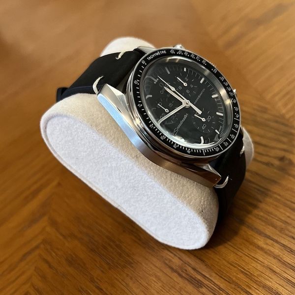 OMEGA x Swatch MoonSwatch - Mission to Moon - Steel Metal Mod - Leather ...