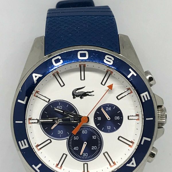 Lacoste Gents Sport LC.92.1.27.2658 Watch Blue Silicone Strap White ...