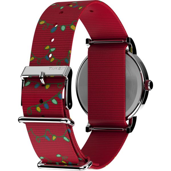 Timex TW2W80800 Peanuts Weekender Red Fabric Indiglo Watch ...