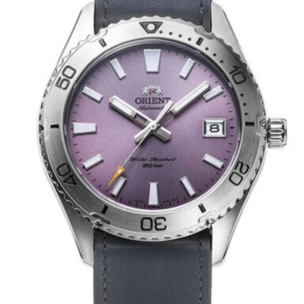 Orient MAKO 40 RA-AC0Q07V10B Purple Leather Watch Automatic ...