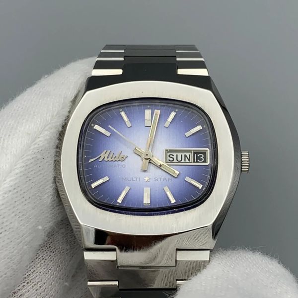 Mido Multi Star Automatic 25 Jewels Menâ s Swiss Vintage TV Dial Day ...