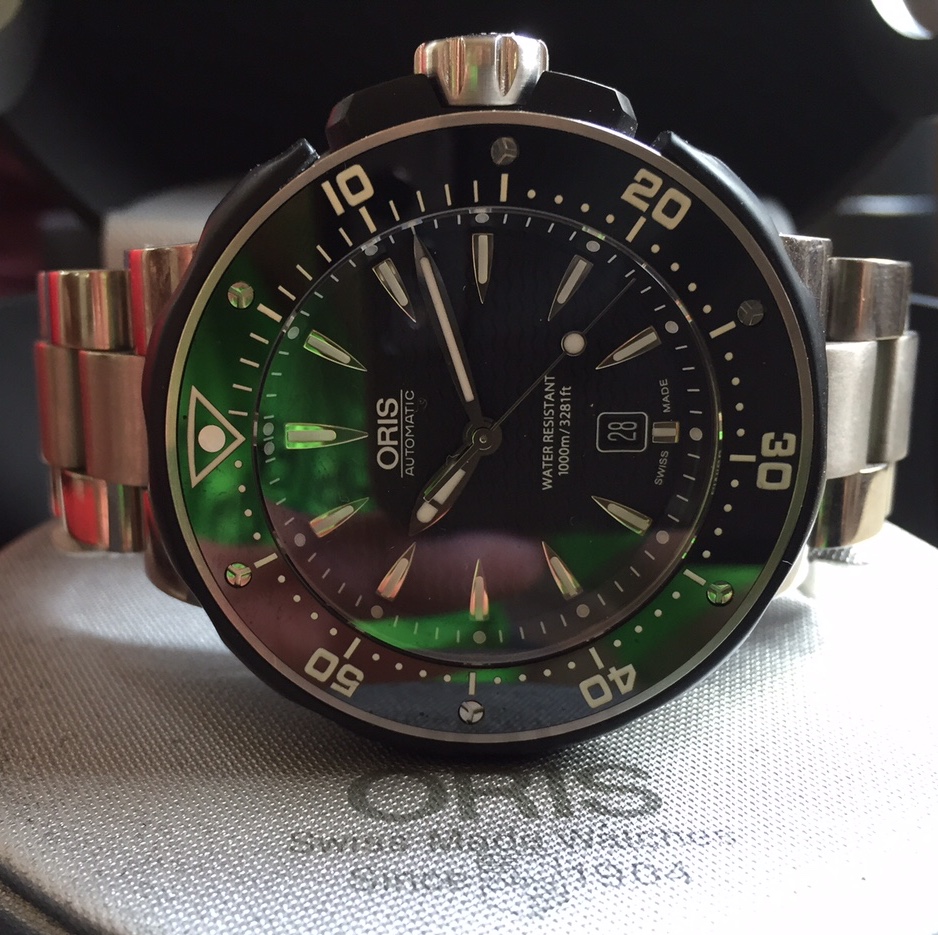 Oris ProDiver Date 733 7682 7154 Price as of January 2026 | WatchCharts