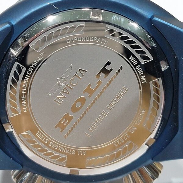 Invicta 27523 Bolt Thunderbolt Blue Stainless Steel Swiss Chronograph ...