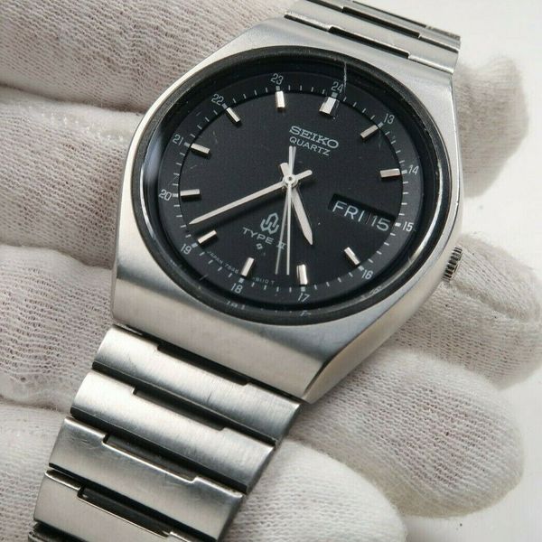 Vintage SEIKO QUARTZ TYPE 2 7546-8090 STAINLESS Mens Watch JAPAN | WatchCharts