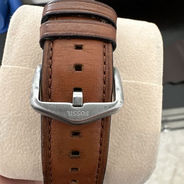 Fossil Original FS5453 Men's Neutra Chronograph Brown Leather Watch ...