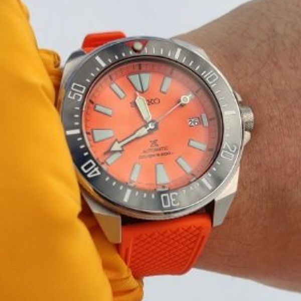 FS: Modified Seiko Orange Samurai Prospex Automatic Dive Watch ...