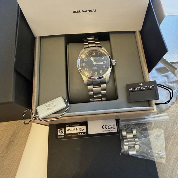 Hamilton Khaki Field Murph Black Dial Automatic 38mm Men's Watch ...