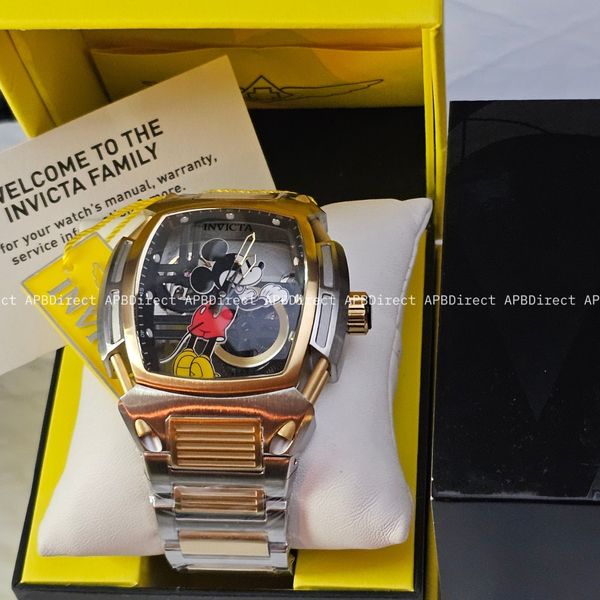 Invicta - Mickey Mouse #129 Ghost MECHANICAL - DIABLO Limited Disney ...