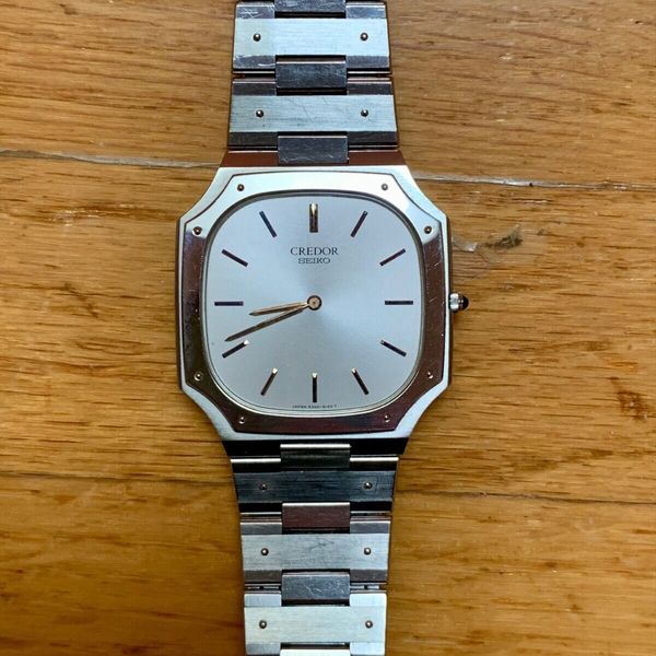 Credor 9300-5070 Rare Integrated Bracelet Super Thin Watch ...