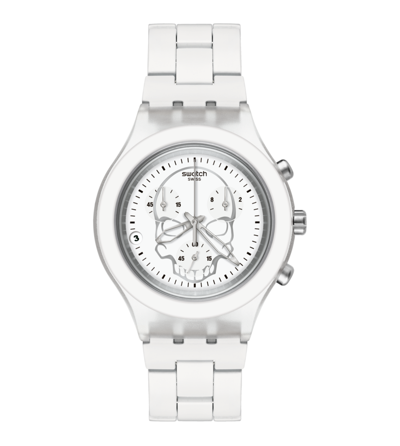 Swatch Full-blooded White Skull (SVCW4000AG) Market Price | WatchCharts