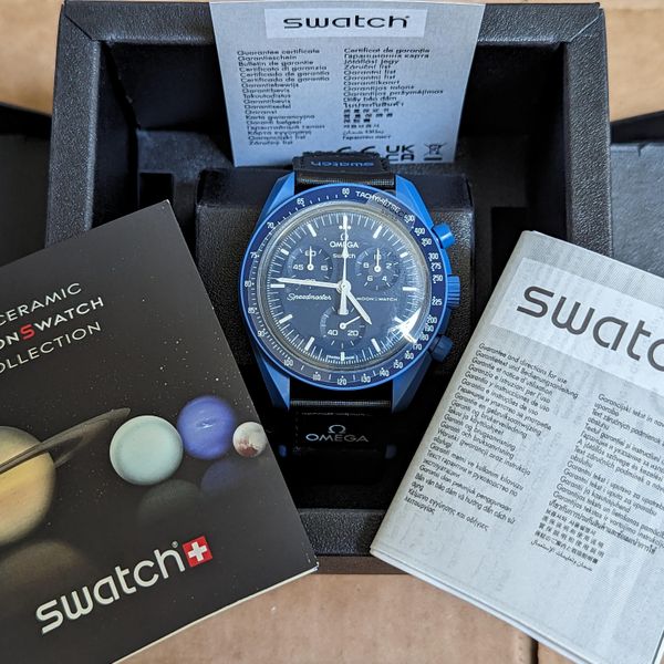 New Swatch x Omega Moonswatch Mission to Neptune | WatchCharts Marketplace