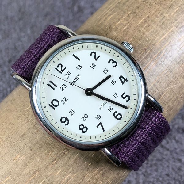 Timex Weekender Men Nylon 38mm Quartz Analog Watch 7 1/4"**Read ...