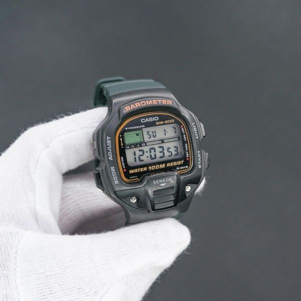 Vintage Casio BM-200W, barometer, altimeter, 1990s, 983 mvt | WatchCharts