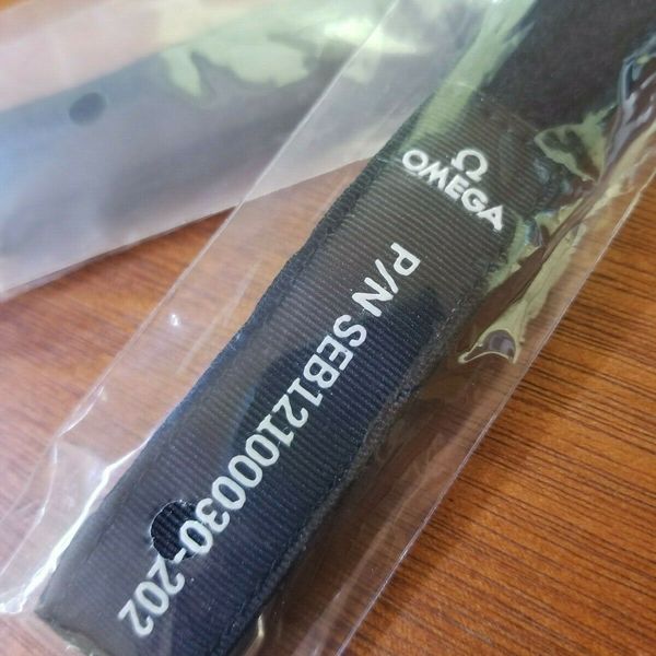 Omega Speedmaster NASA (20mm) Black Nylon Watch Strap (P/N SEB12100030 ...
