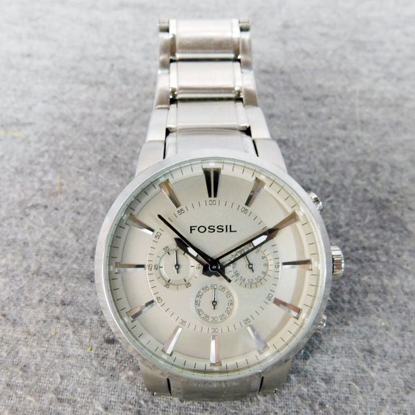 Fossil Men’s Wristwatch FS4359 110901 New Battery 47mm 5ATM Clean Looks ...