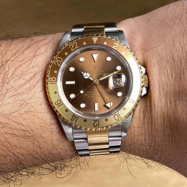 FS: Rolex GMT Master II Root Beer Mint 16713 SEL Holes Amazing ...