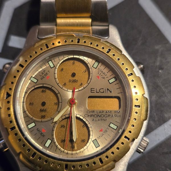 Vintage Elgin Chronograph Mens Watch | WatchCharts Marketplace