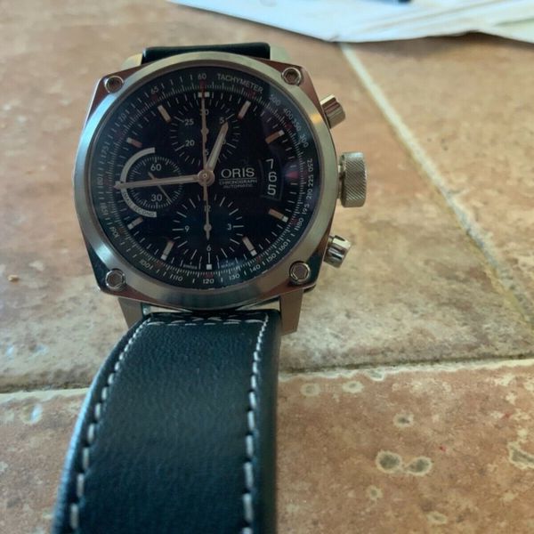 Oris BC4 Chronograph Automatic Stainless Steel Watch 674-7616-4154-075 ...