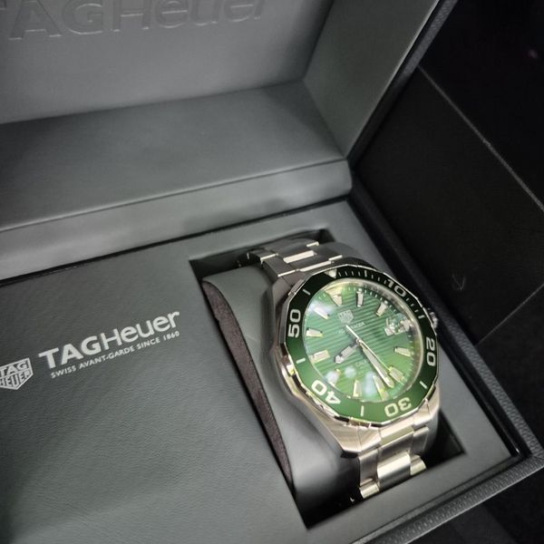 Tag Heuer Aquaracer Hulk WAY201S.BA0927 Automatic Watch Green Dial ...