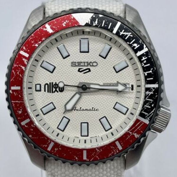 SEIKO 5 Sports Street Fighter V RYU White Dial Limited Edition Watch ...