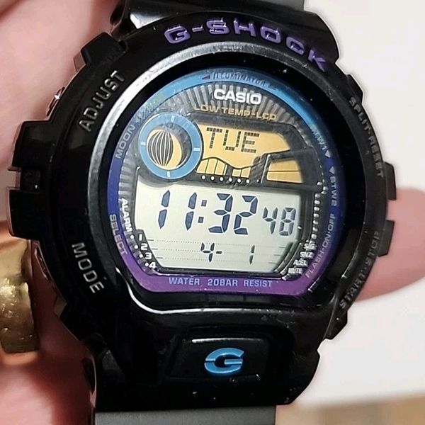 Casio G-Shock GLX-6900 Quartz Watch Black And Purple In Great Working ...