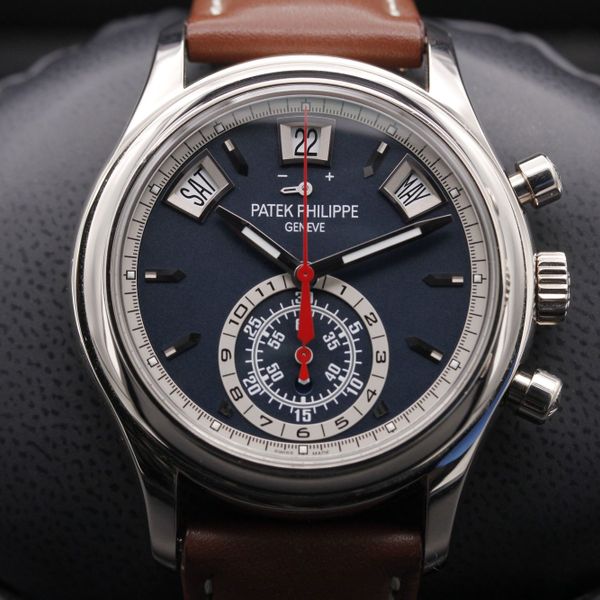 FSOT: Patek Philippe Annual Calendar Chronograph - 5960G - Blue - White ...