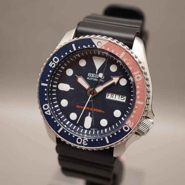 Seiko SKX009 7S26 Pepsi Divers 200M Automatic Watch Original Condition ...