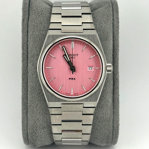 Tissot PRX Pink Dial 35MM Quartz Stainless Watch T137.210.11.331.00 New ...