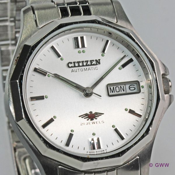 Citizen Automatic (2265) DayDate, 8200 Caliber, Steel Design - 1980s ...