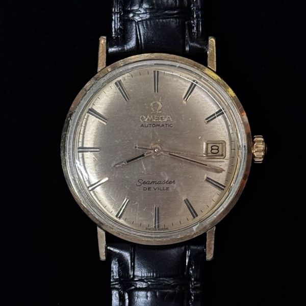 Omega Seamaster Deville Automatic 1970s 14k Gold Filled One Owner Box ...