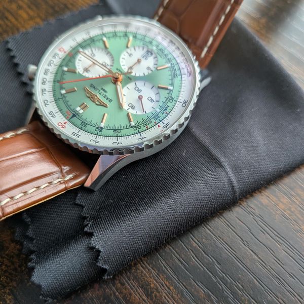 [WTS] Breitling Navitimer B01 Chronograph 41 Mint Green AB0139211L1P1 ...