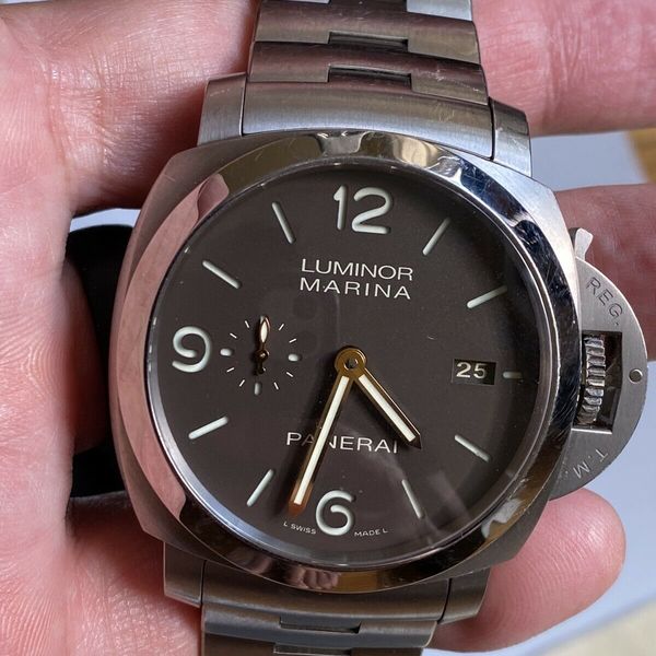 Panerai Luminor 1950 3-Days PAM 352 Titanium Original Owner ...