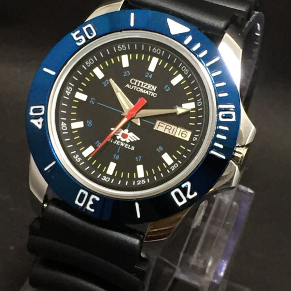 Citizen 8200- 21 Jewels Rotating Bezel Automatic Men's Japan Made Wrist ...