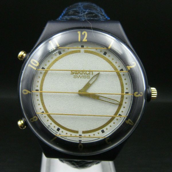 X253 ⭐⭐Vintage " Swatch " Pager AG1991 Defective Quartz Wrist 1 11/16in ...
