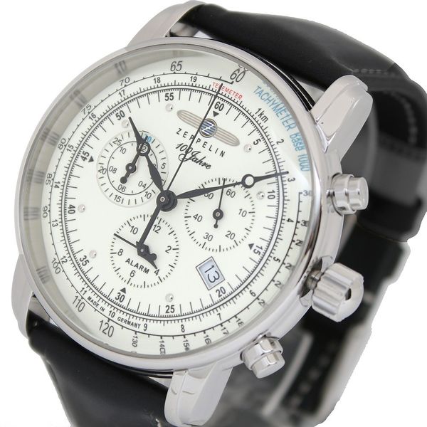 ZEPPELIN Watch 8680-3 Men's Quartz Ivory Black | WatchCharts Marketplace