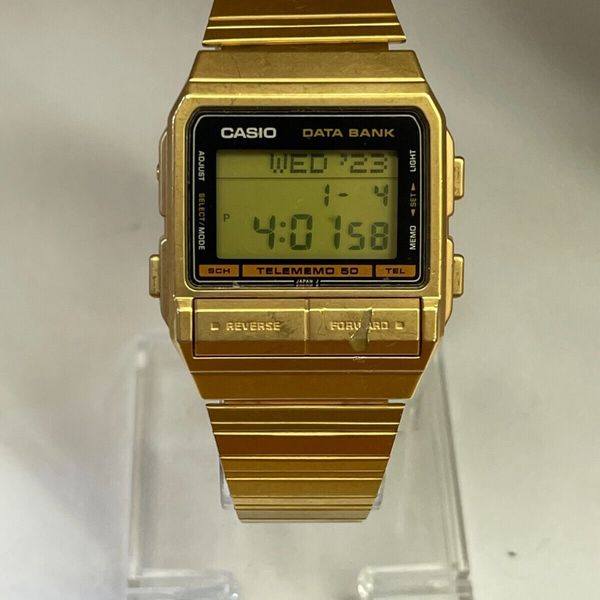 Used Casio DB-520GA Original Vintage Rare Databank Watch Telememo 50 DB ...