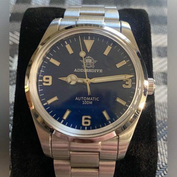 FS: Addiesdive 38mm Explorer watch Seiko NH35 Blue Dial | WatchCharts ...