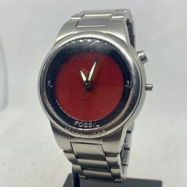 FOSSIL JR-8083 Rare Vintage Men’s Wristwatch St Steel SOLD AS IS P/R ...