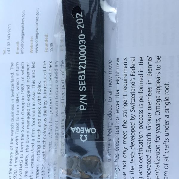 Omega NASA Speedmaster Moonwatch Velcro Strap | WatchCharts Marketplace