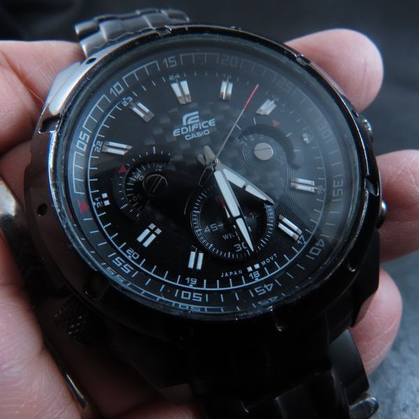 EF-535 Casio Edifice Chronograph Inner Rotate Bezel Quartz Men Watch ...