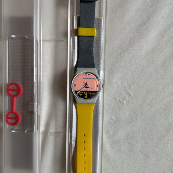 SWATCH OSIRIS GM102 EGYPTIAN WATCH 1986 ALL ORIGINAL WITH BOX ...