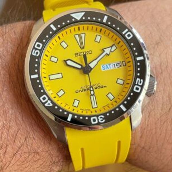 Modded Seiko SKXA35 200m Automatic Dive Watch | WatchCharts Marketplace