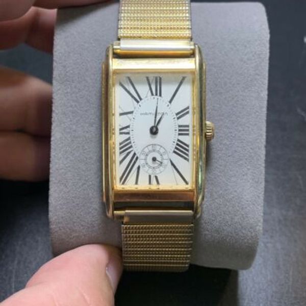 Hamilton Watch Co Model 6160 Quartz Registered Edition Base Metal Bezel ...