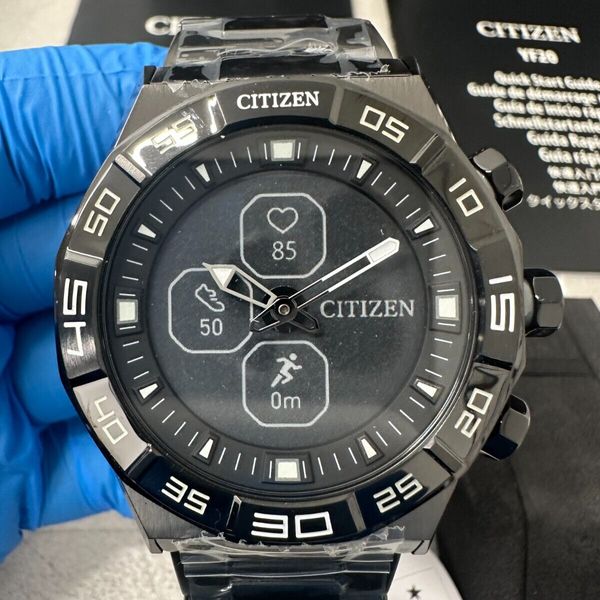Citizen Mens CZ Smart Hybrid Black Dial Black Bracelet Watch JX1009-50E ...