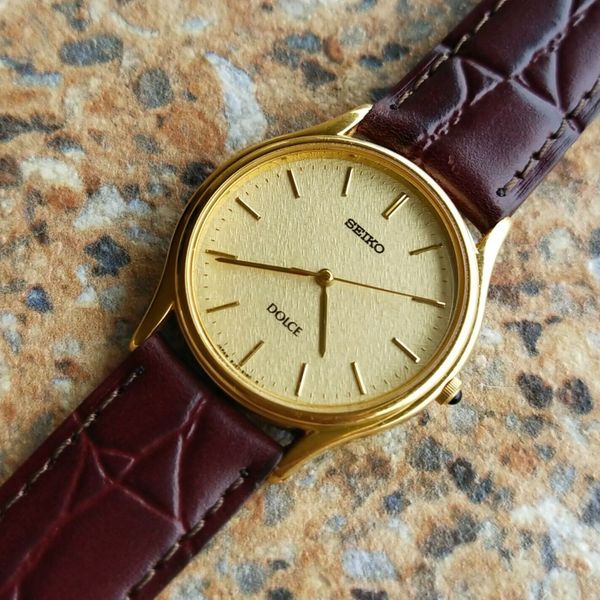 Seiko Dolce 8J41 6100 High Accuracy Quartz HEQ June 1988 Dress Watch ...