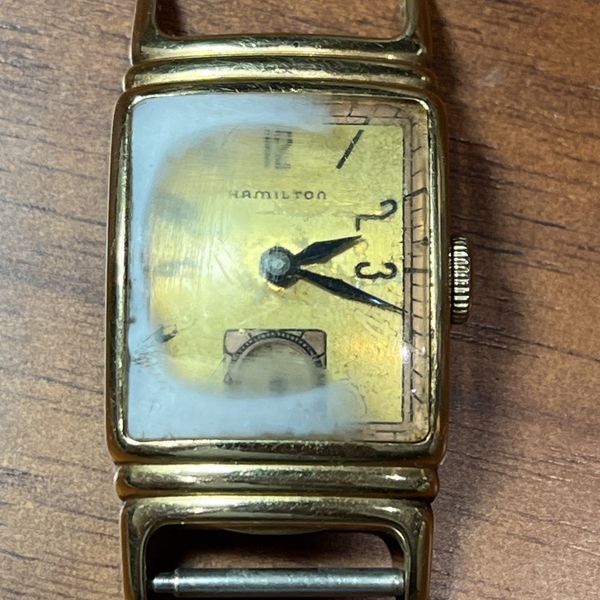 hamilton cal 980 Menâ s Vintage Manual Wind Watch 14k Gold Filled Fancy ...