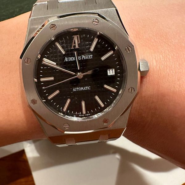 Audemars Piguet Royal Oak Discontinued AP 15300 ST Black Dial 39mm ...